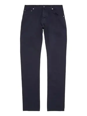 Jacob Cohen Stretch-cotton Slim Trousers - Navy