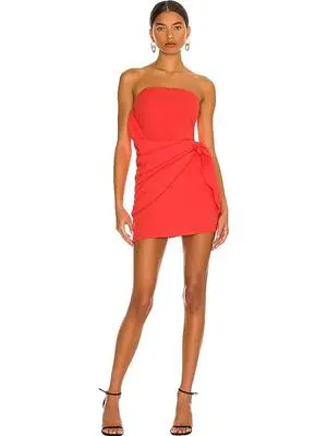 Superdown Andria Strapless Mini Dress - Red