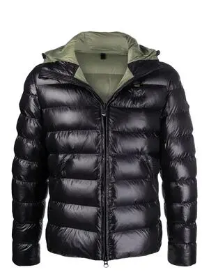 BLAUER. Hooded Zip-up Padded Jacket - Black