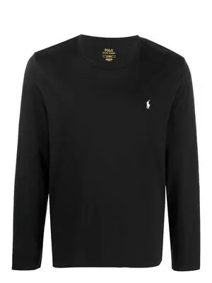 Polo Ralph Lauren Logo-embroidered T-shirt - Black