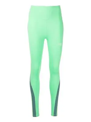 7 DAYS ACTIVE High-waisted Colour-block Leggings - Green