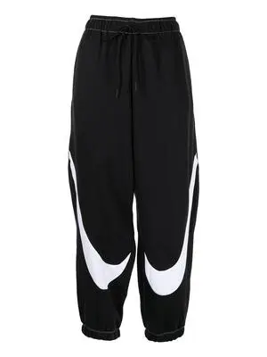 Nike Swoosh Logo Track Trousers - Black