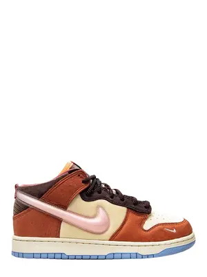 Nike X Social Status Dunk Mid Sneakers - Neutrals
