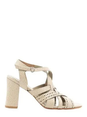 STUDIO CHOFAKIAN Leather York Sandals - Neutrals