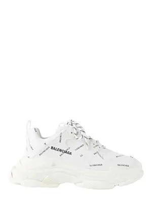 Balenciaga Triple S Logo-print Sneakers - White