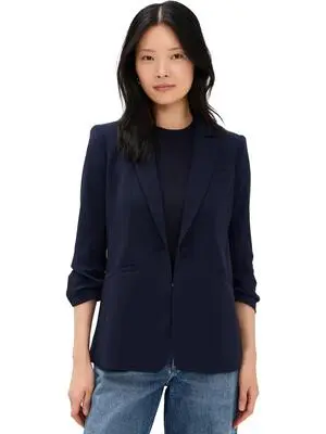 Cinq À Sept Crepe Khloe Blazer - Navy