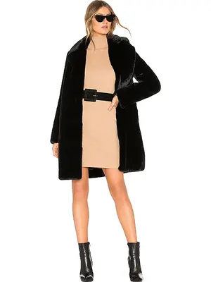 LOVERS AND FRIENDS Romy Faux Fur Coat
