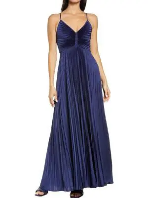 A.L.C. Aries Pleated Dress Riviera