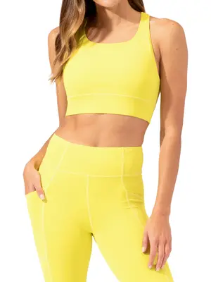 THREADS 4 THOUGHT Strappy Sports Bra Spark