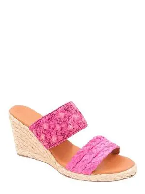 Andre Assous André Assous Nolita Wedge Slide Sandal Fuchsia