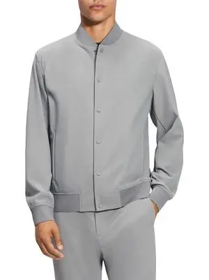 Theory Theory Murphy Precision Bomber Jacket Soft Grey