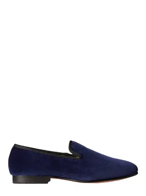 Ralph Lauren Paxton Velvet Slipper - Newport Navy