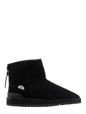 Suicoke Shearling-trim Ankle Boots - Black