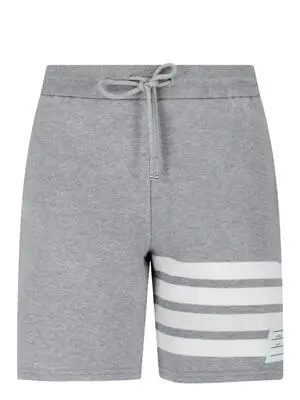 Thom Browne 4-bar Stripe Track Shorts - Grey