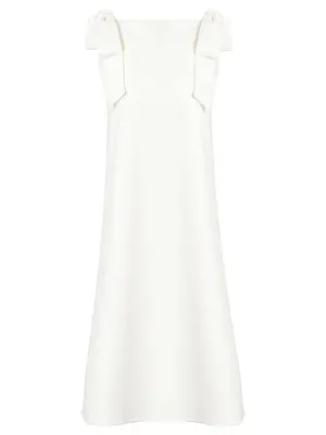 Carolina Herrera Tie-strap Shift Dress - White