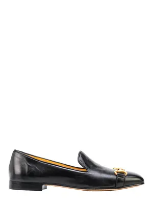 MADISON.MAISON Square-toe Horsebit Loafers - Black