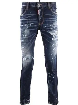 Dsquared2 Distressed Skinny Jeans - Blue