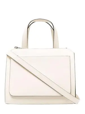 VALEXTRA Passepartout Top-handle Tote Bag - Neutrals