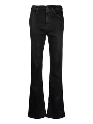 3X1 3x1 Slim-Cut Coated Trousers