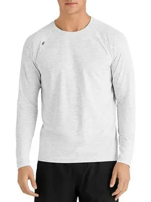RHONE Reign Long Sleeve Performance Tee - Gray Space
