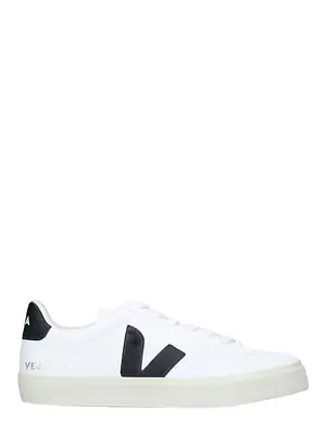 VEJA Campo Leather Low-top Trainers - White/blk