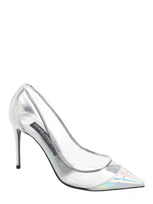 Dolce & Gabbana Cardinale Iridescent Pointed Toe Stiletto Pumps - Iridescente