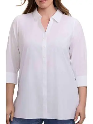 Foxcroft Foxcroft Pamela Stretch Tunic Blouse White