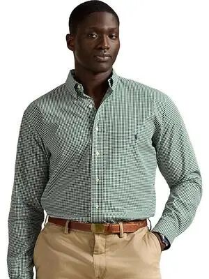 Ralph Lauren Gingham Stretch Poplin Shirt - New Forest White