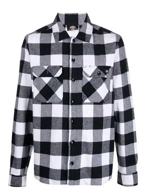 Dickies Checked Cotton Shirt - Black