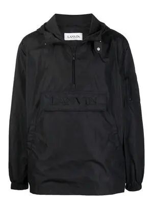 LANVIN Logo-embroidered Zip-front Windbreaker Jacket