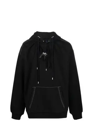 ADER ERROR Logo Print Hoodie - Black