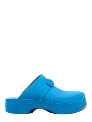 FERRAGAMO Gancini Logo Clogs - Blue