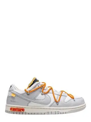 Nike X Off White Dunk Low Lot 44 Sneakers - Grey