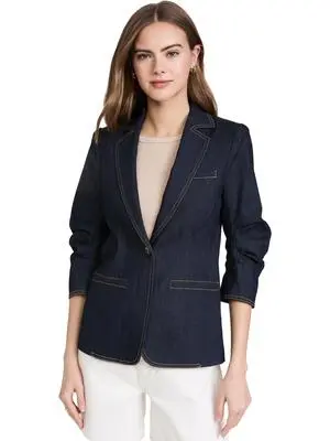 Cinq À Sept Denim Khloe Blazer - Indigo