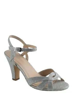 PARADOX LONDON PINK Kitty Glitter Sandal - Silver