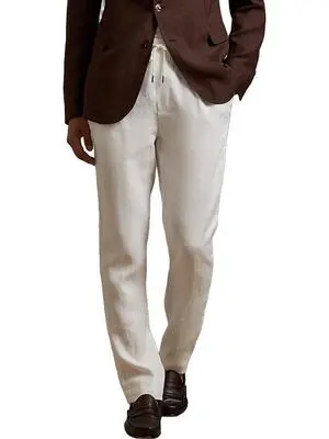 Ralph Lauren Linen Trousers Optic White