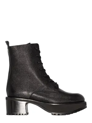 By Far Cobain 60mm Platform Boots - Black