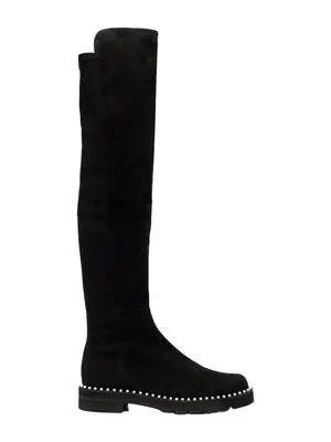 STUART WEITZMAN Over-the-knee Beaded Boots - Black