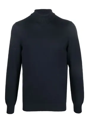 FILERIA Roll Neck Jumper - Blue