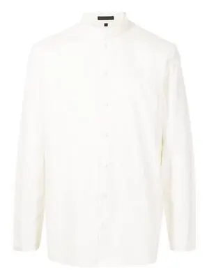 Shiatzy Chen Mandarin-collar Long-sleeve Shirt - White