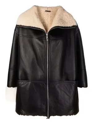 TOTEME Signature Shearling Jacket - Black