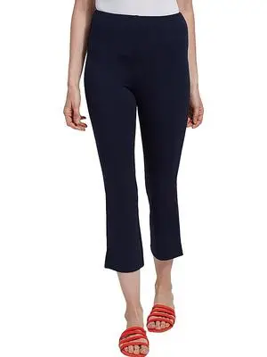 Lyssé Cropped Kick Flare Trousers - True Navy