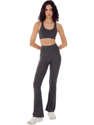Splits59 Raquel High Waist Airweight Flare Heather Grey