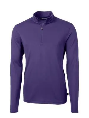 Cutter & Buck Cutter & Buck Virtue Piqué Quarter-Zip Pullover College Purple