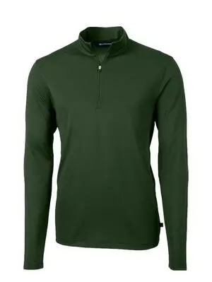 Cutter & Buck Cutter & Buck Virtue Piqué Quarter-Zip Pullover Hunter