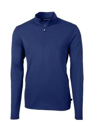 Cutter & Buck Cutter & Buck Virtue Piqué Quarter-Zip Pullover Tour Blue