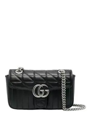 Gucci Gg Marmont Mini Shoulder Bag - Black