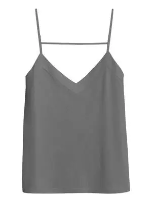 Cuyana Organic Pima Cami Top - Charcoal