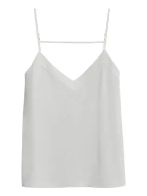 Cuyana Organic Pima Cami Top - Grey