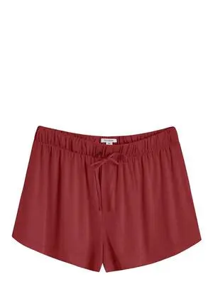 Cuyana Organic Pima Sleep Shorts - Cherry